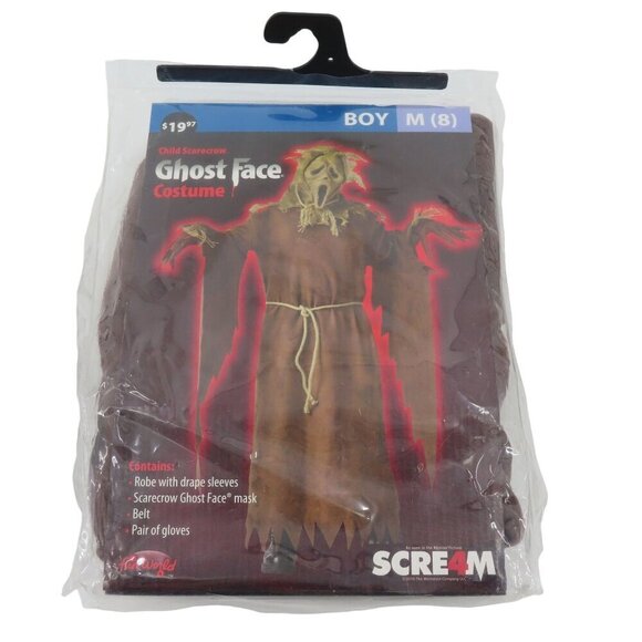 Fun World | Costumes | Scream 4 Scarecrow Ghostface Boys Medium 8 Horror Fun World Costume Mask ...